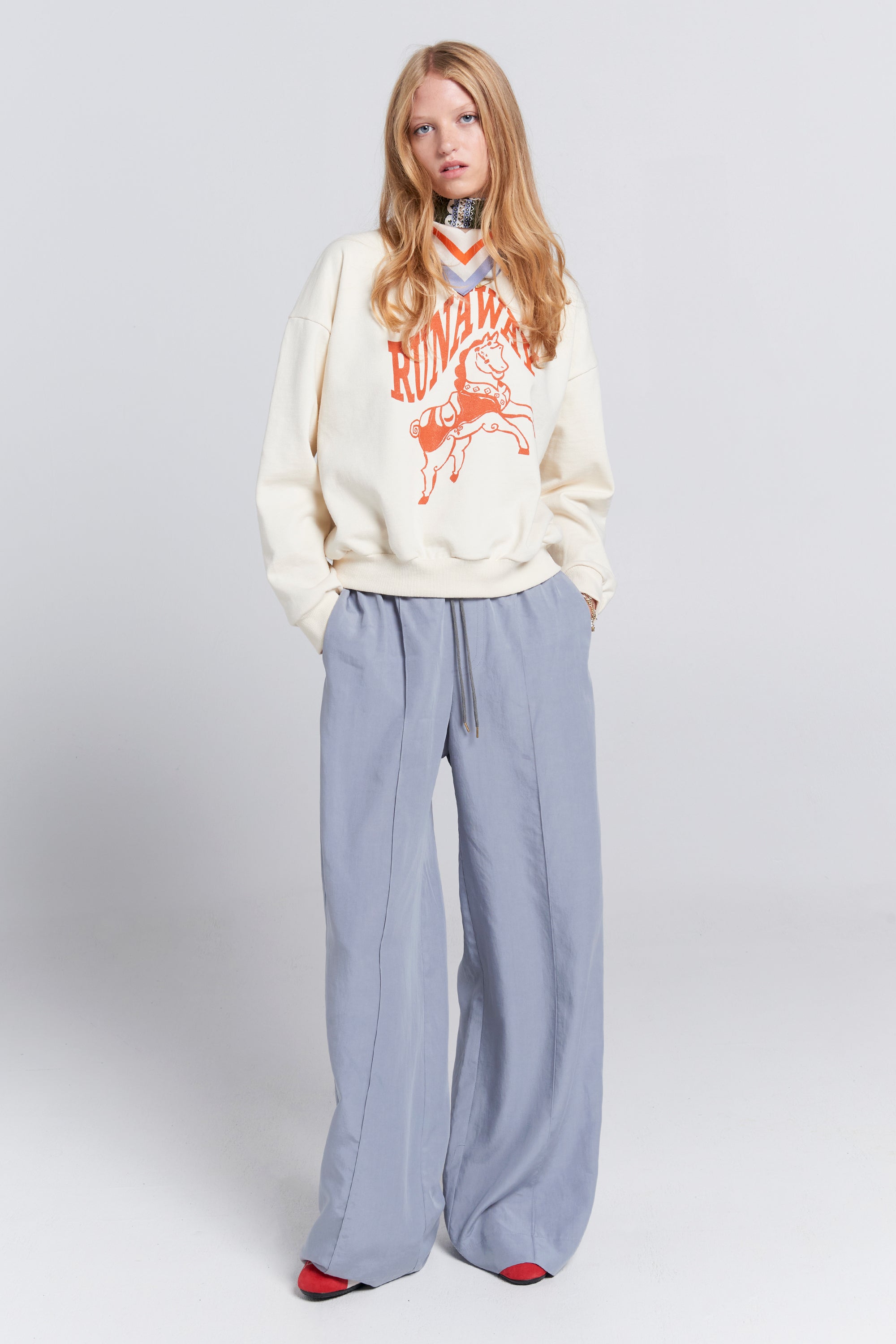 Frontier Trousers Steel Blue – Karen Walker