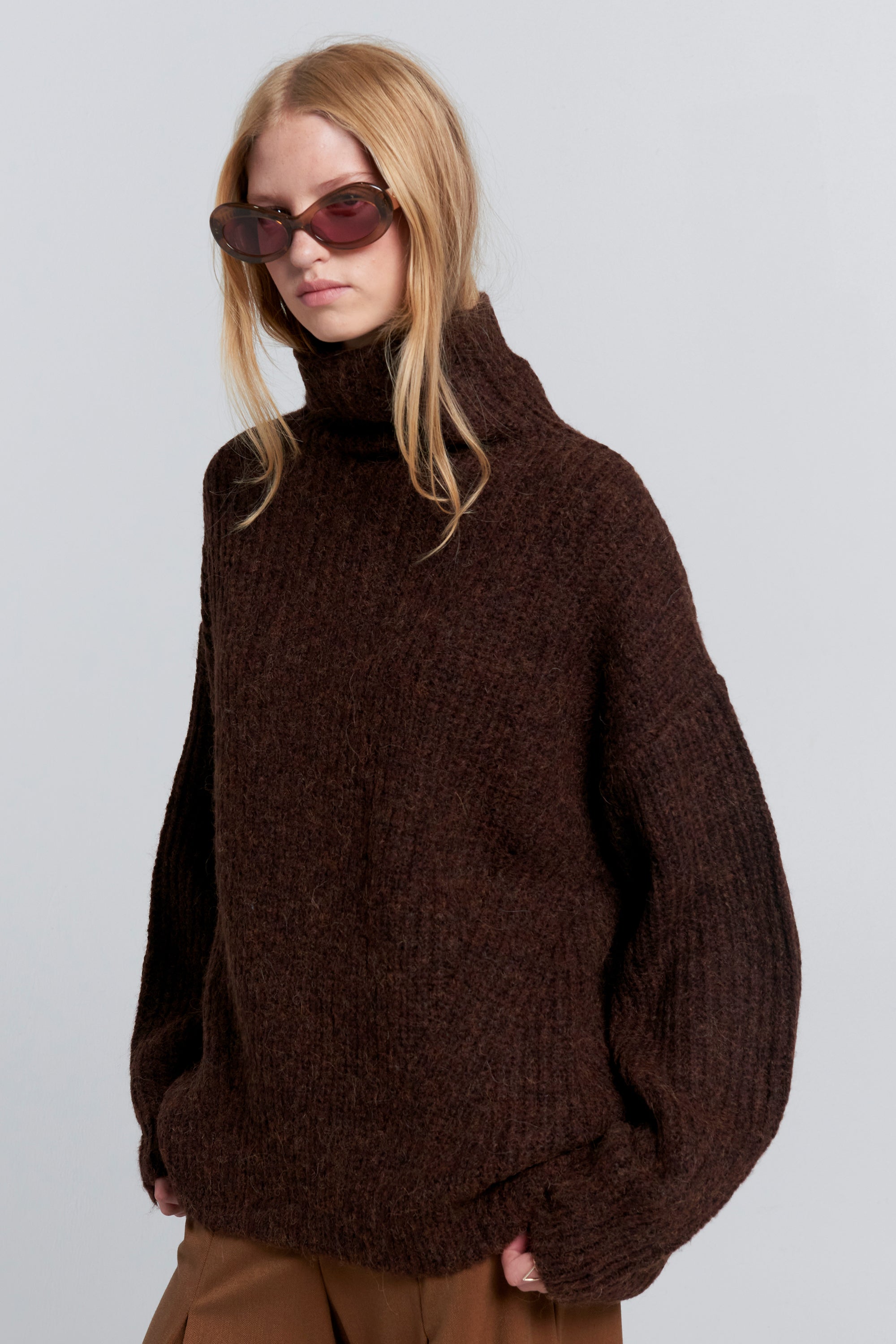 Funnel Neck Sweater Port – Karen Walker