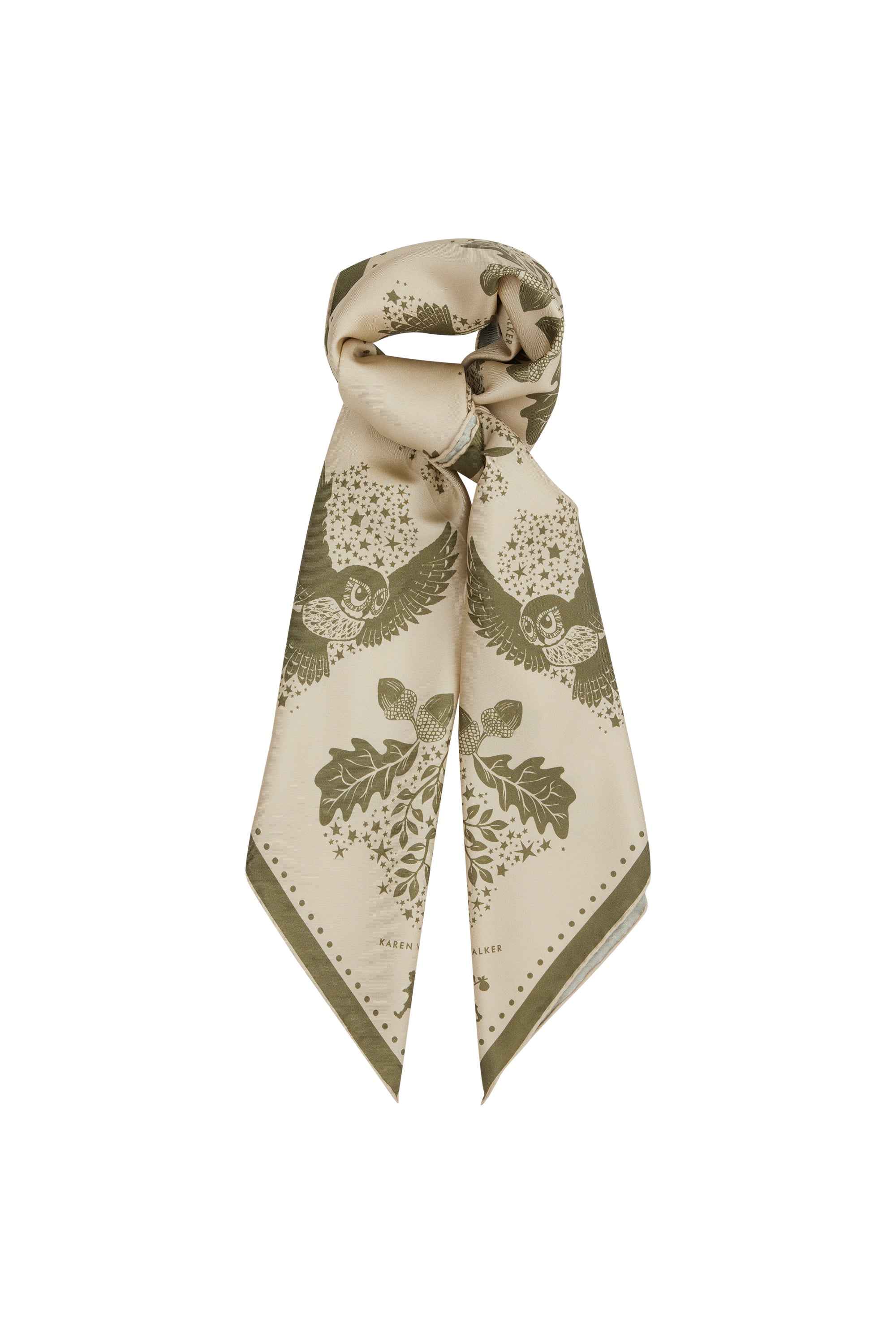 Night Owl Classic Scarf Natural – Karen Walker