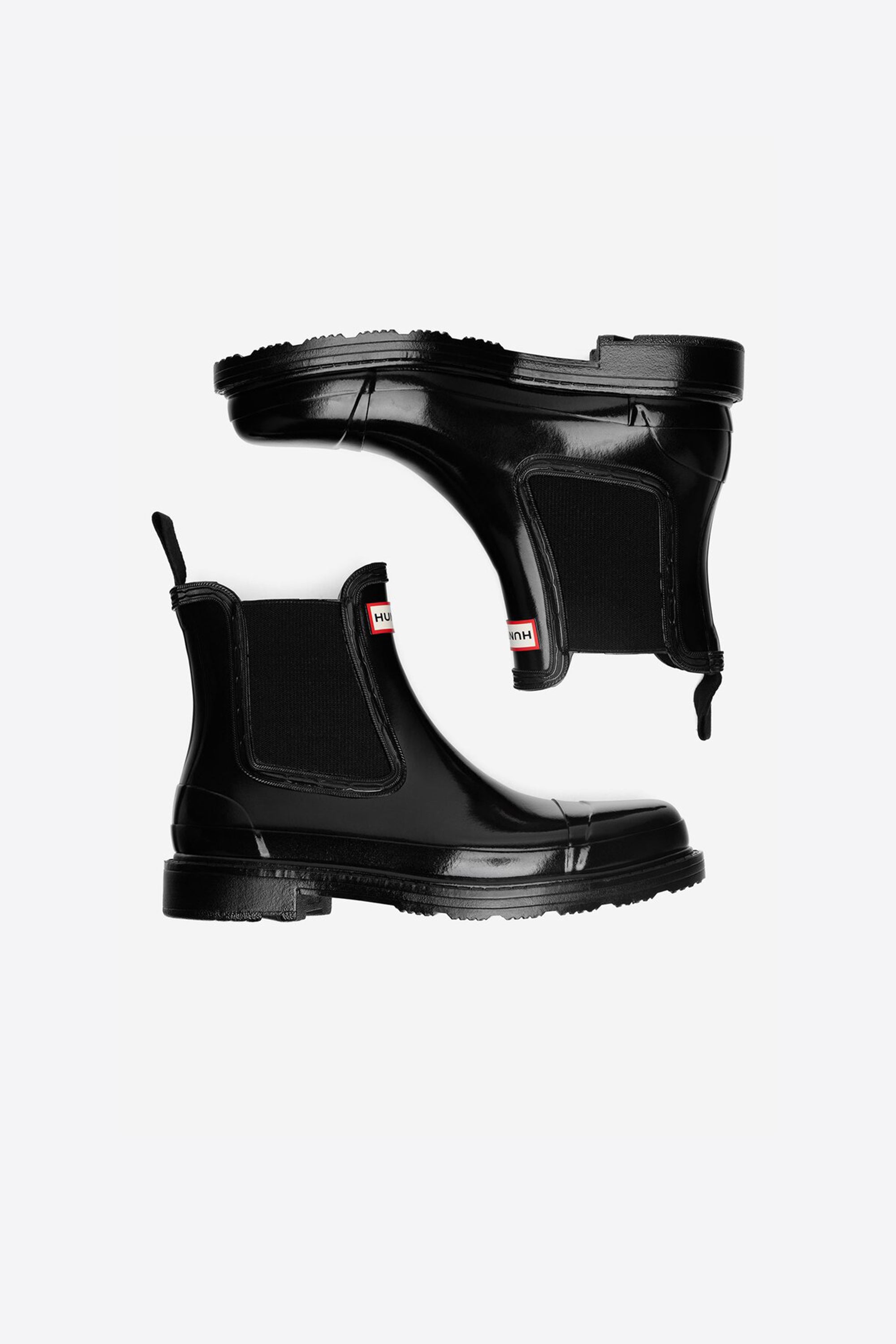 Chelsea Commando Gloss Boot Black – Karen Walker