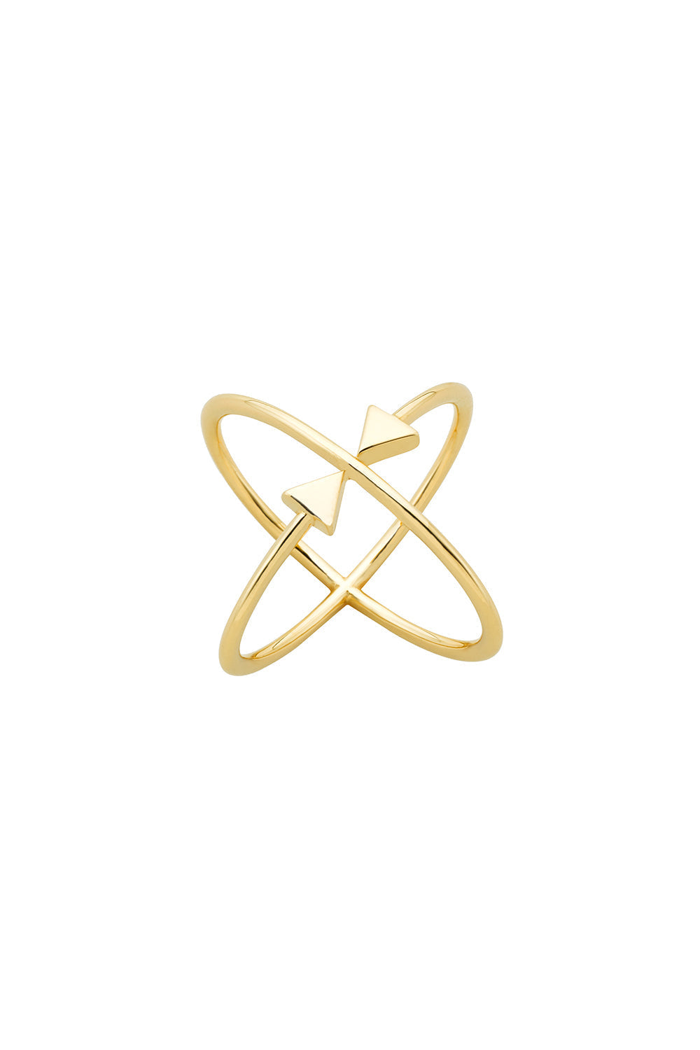 Atomic Arrows Ring Gold – Karen Walker