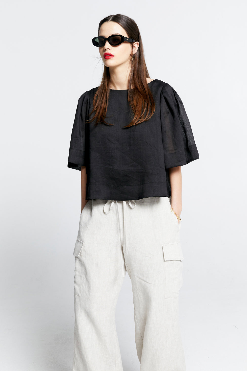 Azalea Top Black – Karen Walker