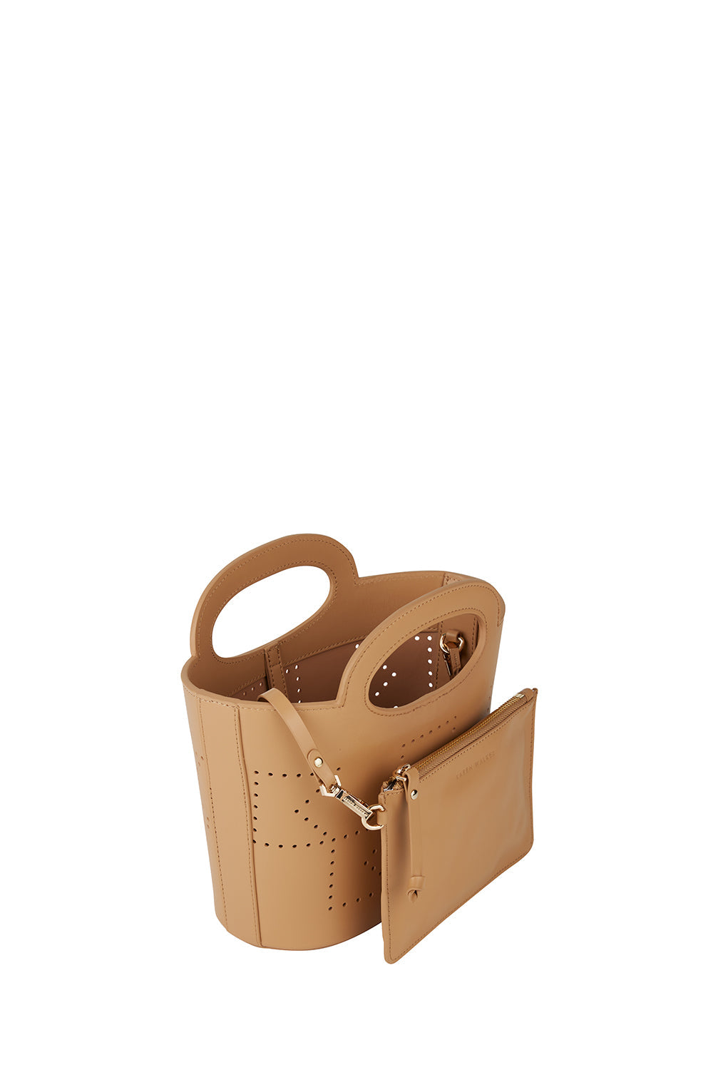 Monogram Small Basket Camel – Karen Walker