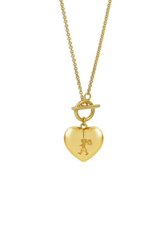 Runaway Heart Necklace Gold-Plated – Karen Walker