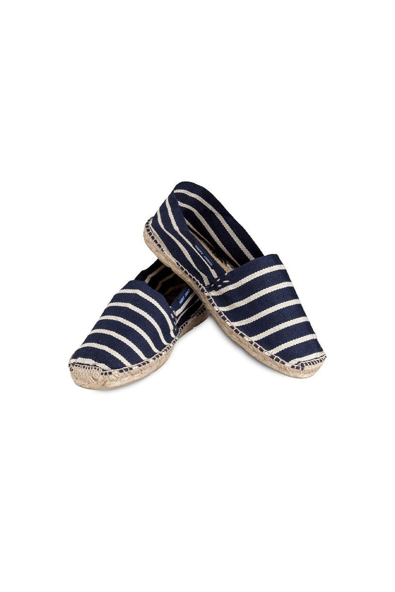 Striped Espadrilles Marine/Blanc – Karen Walker