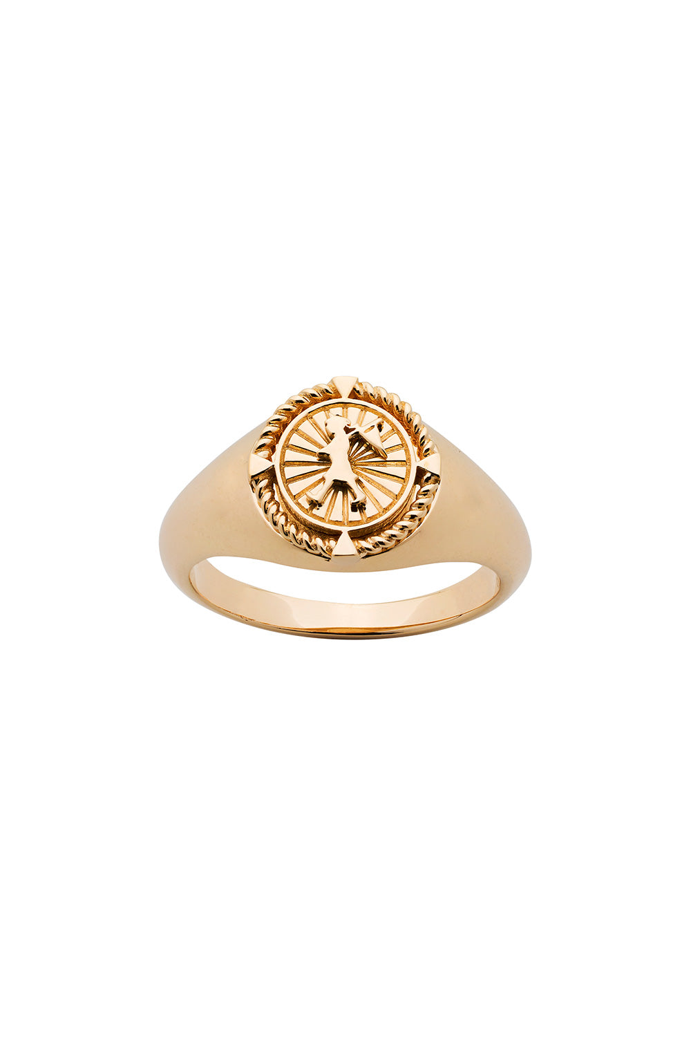 Voyager Signet Ring Gold – Karen Walker